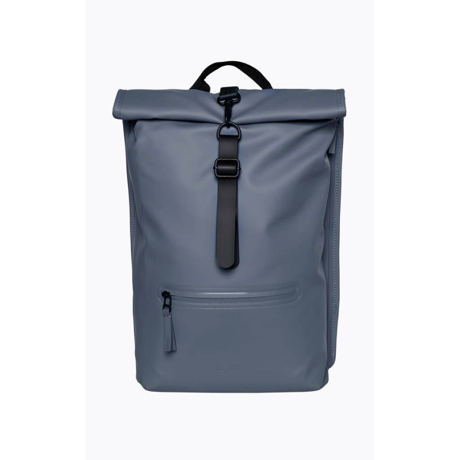 RAINS rygsæk "Rolltop Rucksack" (13 liter) SORT, NAVY, GRØN, RIVER ...