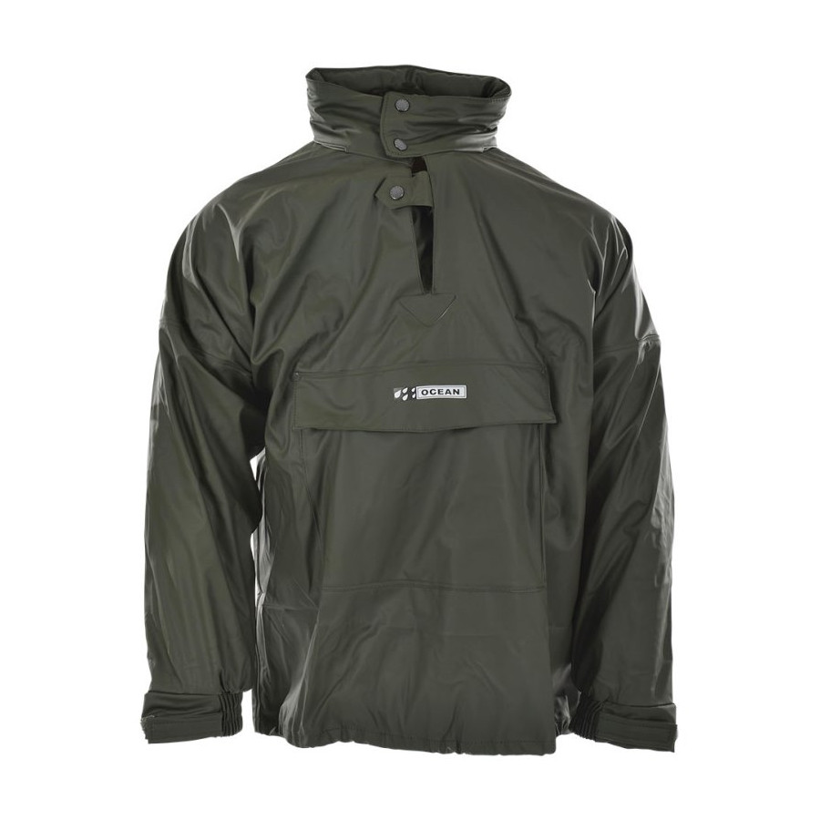 OCEAN anorak GREEN for hunting, fishing etc | Ocean Comfort Stretch ...